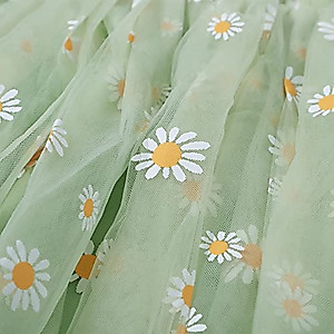 FRYAID Toddler Baby Girl Tutu Dress Tulle Lace Sleeveless Princess Sundress Summer Birthday Party Clothes Green