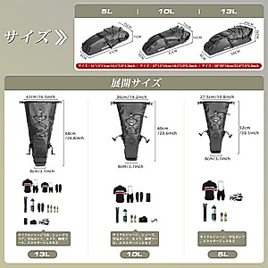 Rhinowalk Bike Saddle Bag Waterproof Bicycle Bag Cycling Seat Bag Mountain Road Portable Storage Bag, 5L