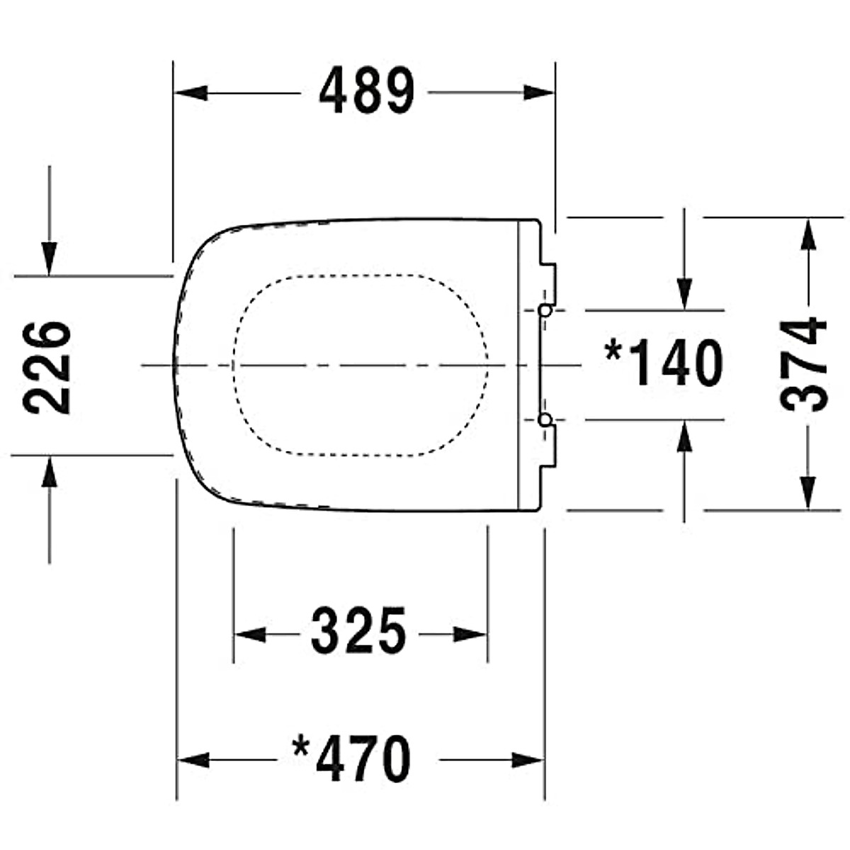 Duravit 0060590000 Durastyle Seat and Cover
