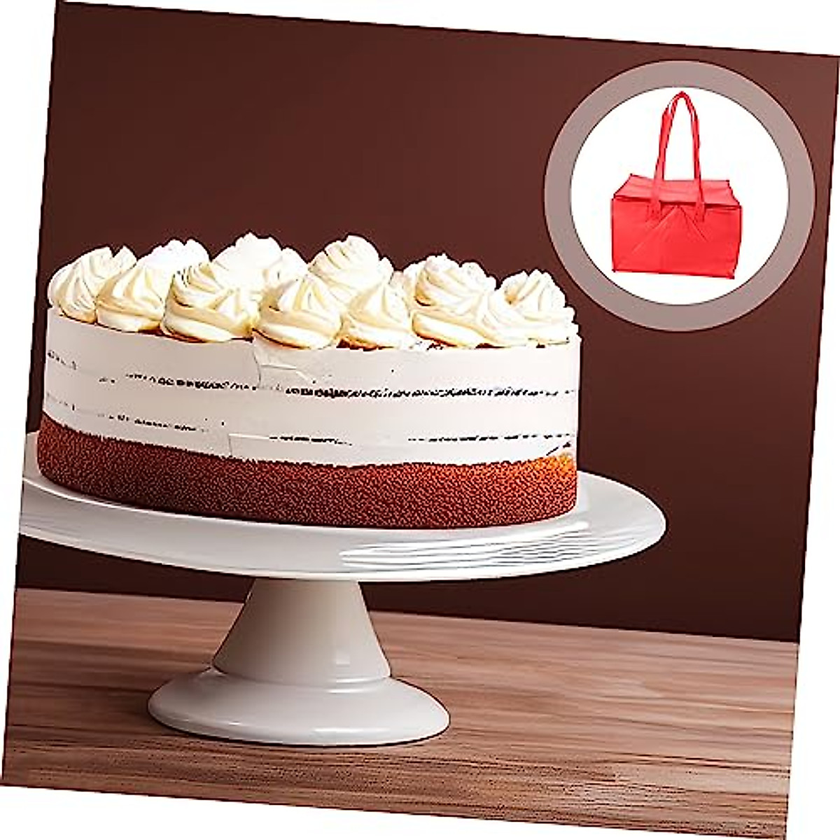 HEASOME Zip Ties Outdoor Insulation Bags Non-woven Fabric Takeout Food Bag with Zipper Insulated s Pizza Bags for Carry Portable Decorate Hot Bag for Food Delivery