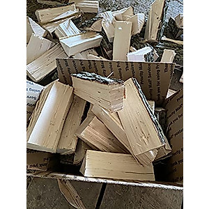 FPS Fox Peak Sampler Wood Smoking Chunks 20 Pounds with 5 pounds Each of Cherry, Hickory, Oak and Apple