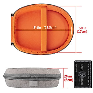 Geekria Shield Headphones Case Compatible with Bose 700, QC45, QC35 II, QC35 Gaming, QC35, QCSE, SoundLink Around Ear II Case, Replacement Hard Shell Travel Carrying Bag with Cable Storage (Brown)