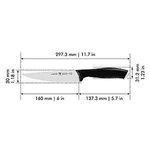 HENCKELS Silvercap Razor-Sharp 6-inch Utility Knife, Tomato Knife, German Engineered Informed by 100+ Years of Mastery, Stainless Steel