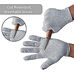 PPI Wood Carving Tools 10 in 1 Wood Carving Kit Whittling Kit - Includes Whittling Knife, Detail & Hook Knife, Cut Resistant Gloves & Carving Knife Sharpener – Woodworking Kit – Whittling Knives Kit