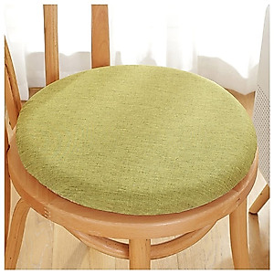 Round Chair Cushion, Memory Foam Stool Seat Cushion，Soft Cotton and Linen Breathable Chair Pad for Home, Office ( Color : Color 12 , Size : 40cm )