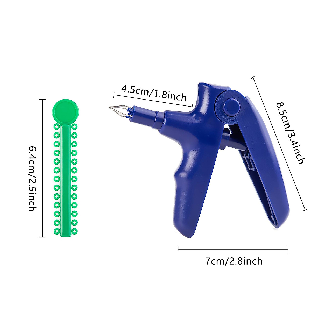 Dental Orthodontic Ligature Ties and Orthodontic Ligature Gun Tools Teeth Orthodontic Ligature Ring Rubber Bands Multi-Color(1040 Pcs/Bag)