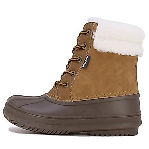 Nautica Boys Waterproof Duck Boot Winter Shoe Big Kid-Little Kid-Toddler-Danube Youth-Brown Tan Cream Size-2