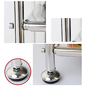 JF-XUAN Kitchen Shelf Kitchen shelf DoubleLayer Stainless Steel Microwave Oven Rack Kitchen Racks Spice Rack 59 * 37 * 35cm