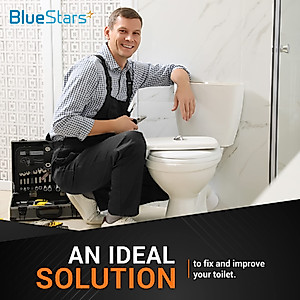 BlueStars Ultra Durable 98923 Lowe's AquaSource Original Flapper Replacement for 1.28 GPF Toilets - Exact Fit For 98923, 312795, 352027, 395280 & 12293 - PACK OF 2