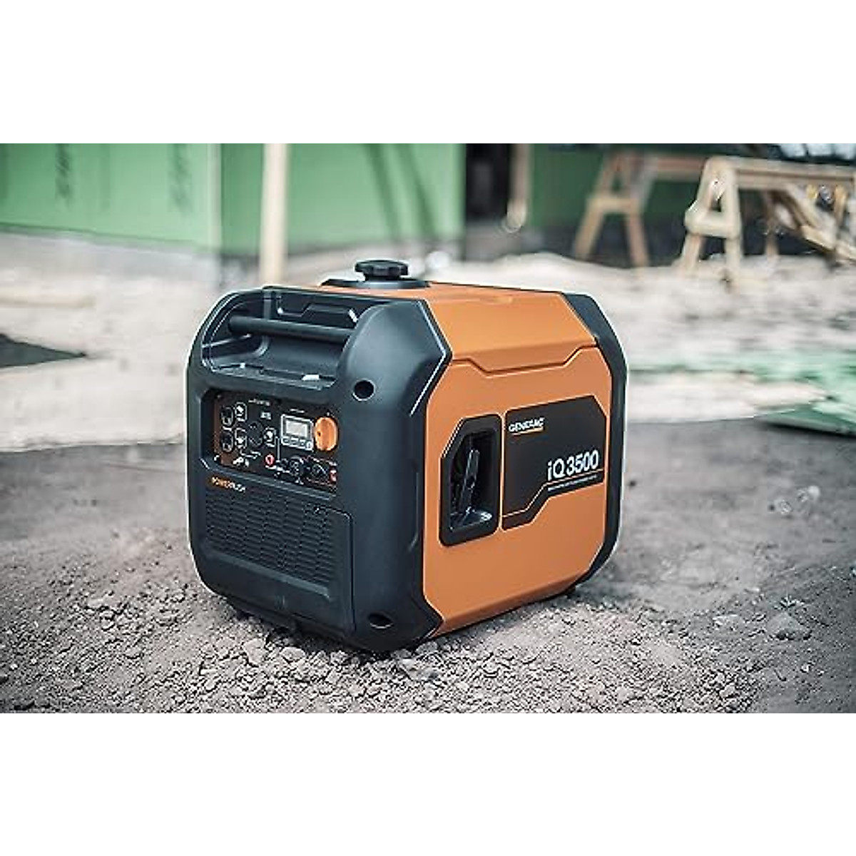 Generac 7127 iQ3500 3,500-Watt Gas-Powered Portable Inverter Generator - Durable, Lightweight Design with Parallel Capability - Speed Selection for Quiet Performance or Maximum Power - CARB Compliant