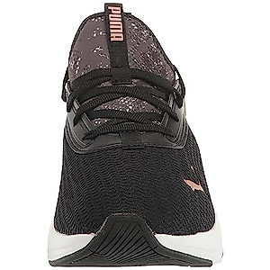 PUMA Women's SOFTRIDE RUBY LUXE Sneaker, Puma Black-Pristine, 11