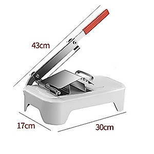 SCYMX Kitchen Tools Meat Slicing Machine Alloy+Stainless Steel Household Manual Thickness Adjustable Meat and Vegetables Slicer Gadget