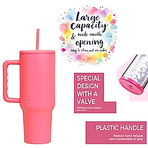 Kiki New York Tumbler with lid (Coral Pink)