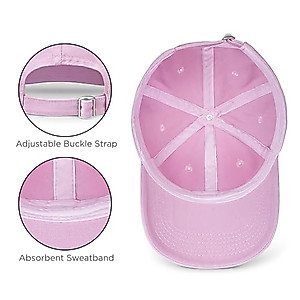 Disney Women's Standard Adult Baseball Cap, Minnie Mouse Adjustable Dad Hat, Pink, ONE Size