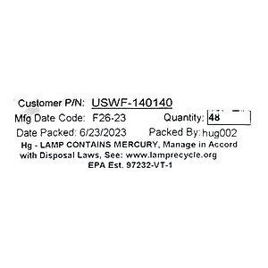 S212RL Replacement UV Lamp | Fits the VIQUA SQ-PA, SC1, & VT-1 Series UV Systems | Made in the USA, US Water Filters