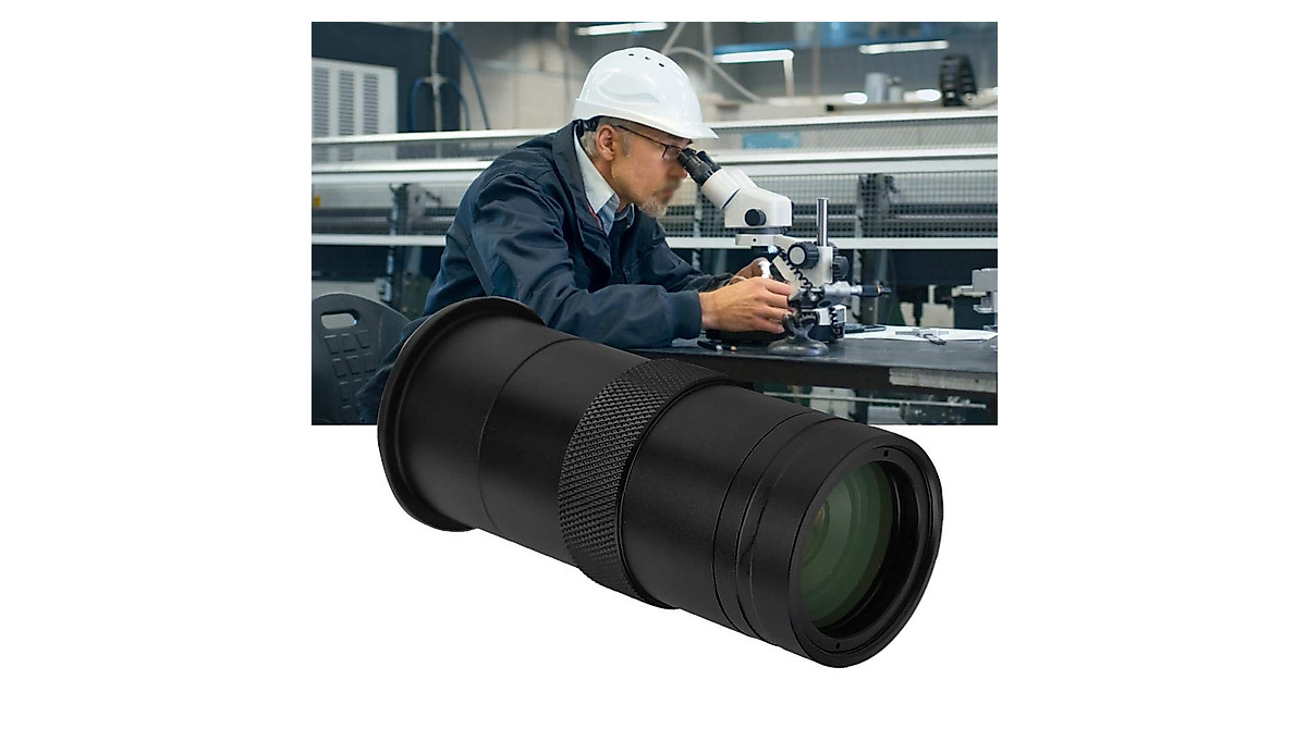 Adjustable 8X to 100X C Mount Microscope Lens