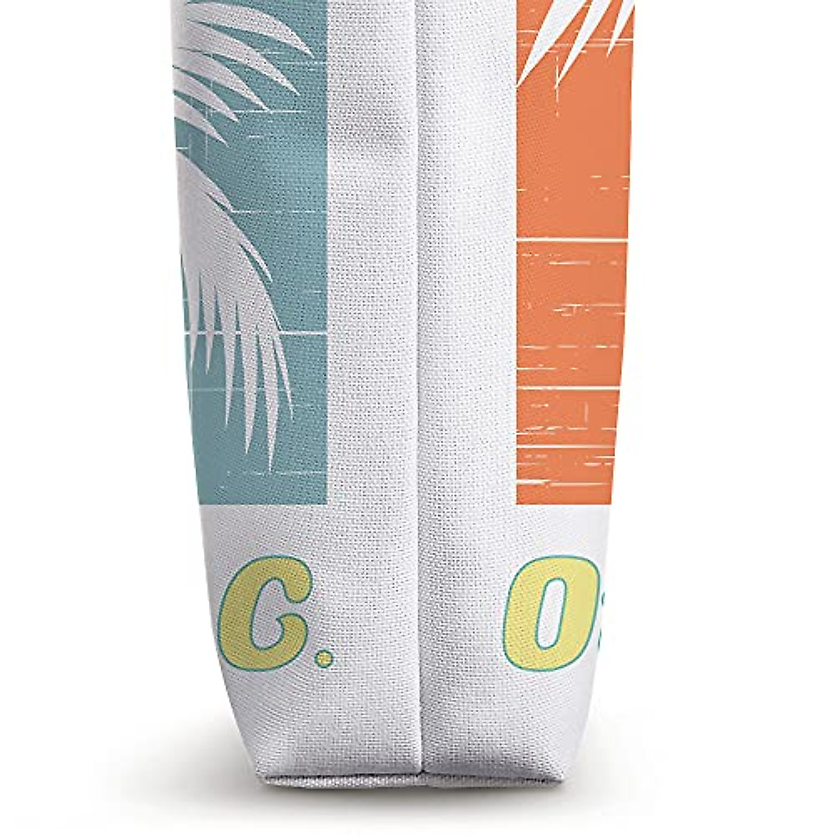 NC OBX Retro Beach Family Vacation Outer Banks Palm Tree Tote Bag