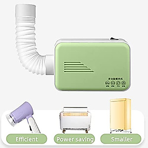 Qianly Portable Electric Clothes Dryer, Foldable Save Space Drying Rack, Laundry Dryer, Clothes Drying for Holiday Gifts Travel, Home, Dorm, Apartments, 110V Green
