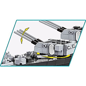 COBI Historical Collection World War II Iowa-Class Battleship, 4-in-1 Executive Edition