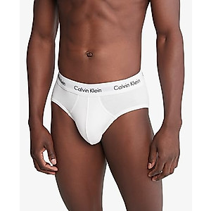Calvin Klein Men's Cotton Stretch 3-Pack Brief, 3 White, L
