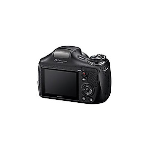 Sony Cyber-Shot DSC-H300 Digital Camera Black Bundle with Sandisk 16GB Memory Card, Camera Bag for DSLR, Table-top Tripod and 4X Rechargeable AA Batteries with Charger
