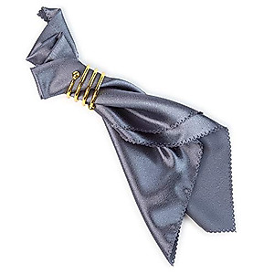 Jofefe 6Pcs Gold Napkin Rings Round Napkin Holders Buckles for Wedding, Dinner Party, Table Decorations