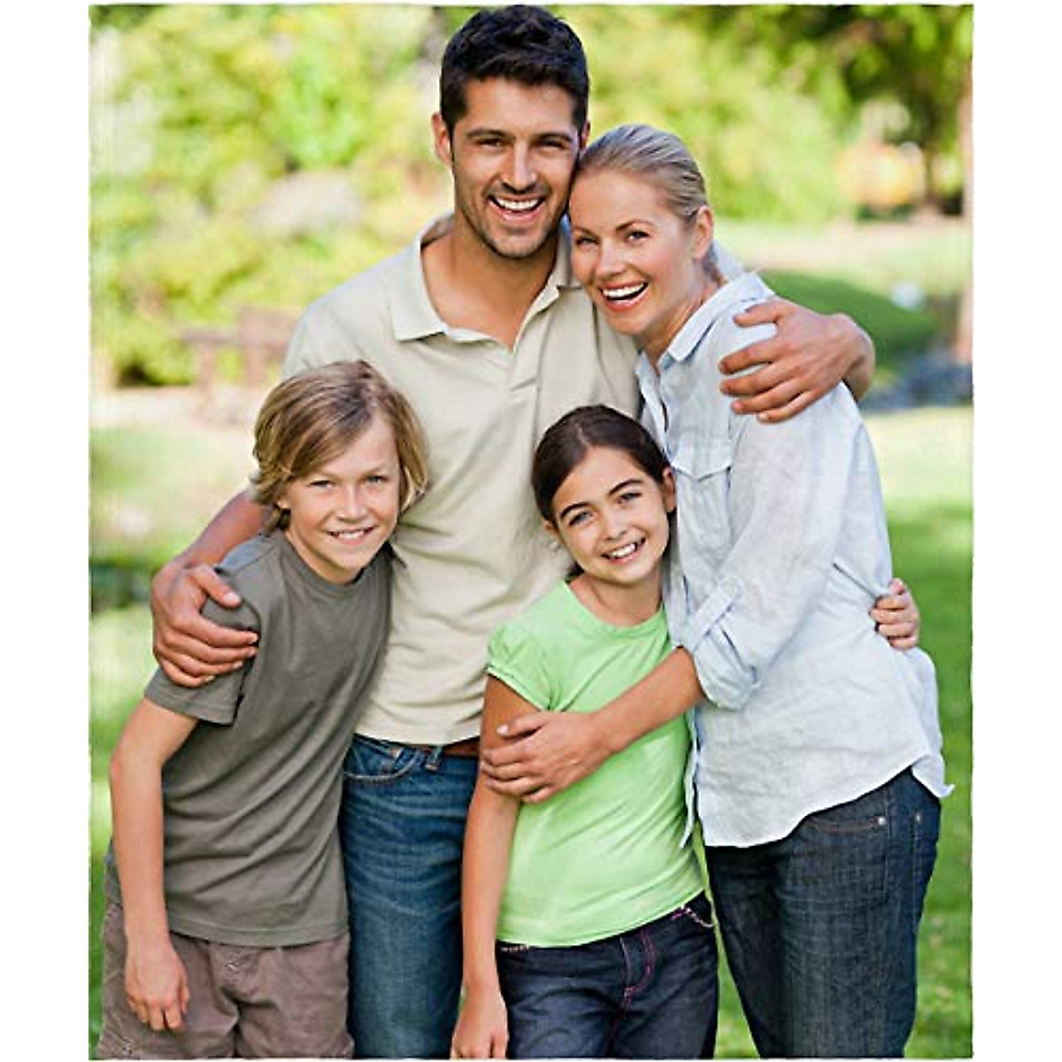 Personalized Throw Blanket Full Color. Custom from Your Photo. Fleece Blanket Super Soft for Baby & Adult. Great Wedding Gifts (Fleece Tall 50"x60", A1)