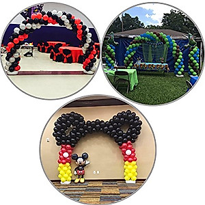 LANGXUN 12ft Table Balloon Arch Kit For Birthday Decorations, Party,Wedding and Graduation Decorations, Christmas Decorations Baby Shower Bachelor Party Supplies (WHite -10ft Balloon Arch)