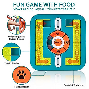 Dog Puzzle Toys, Dog Puzzles for Smart Dogs, Puppy Puzzle Toys, Dog Enrichment Toys Dog Mentally Stimulation Toys for Training, Dog Treat Chew Toy Gifts for Puppies, Cats, Small, Medium, Large Dogs