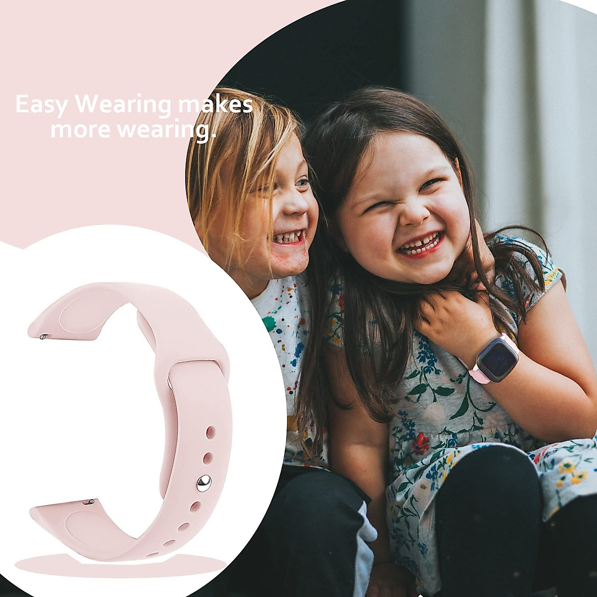 NewJourney Compatible with SyncUP Kids Watch Band, 3Pack Bands Compatible with Tmobile Sync UP Kids Watch Band, Soft Silicone Sport 20mm Watch Band Replacement (Pink/Purple/Light White)