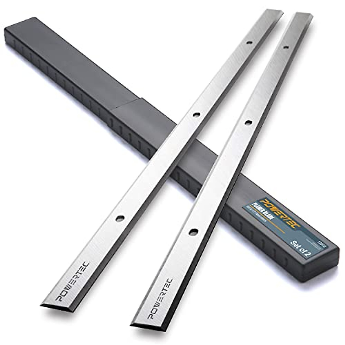 POWERTEC 128033 12-1/2 inch Planer Blades for Delta 22-560, TP305, TP400LS, 22-565, Replacement Planer Knives for 22-562, Set of 2