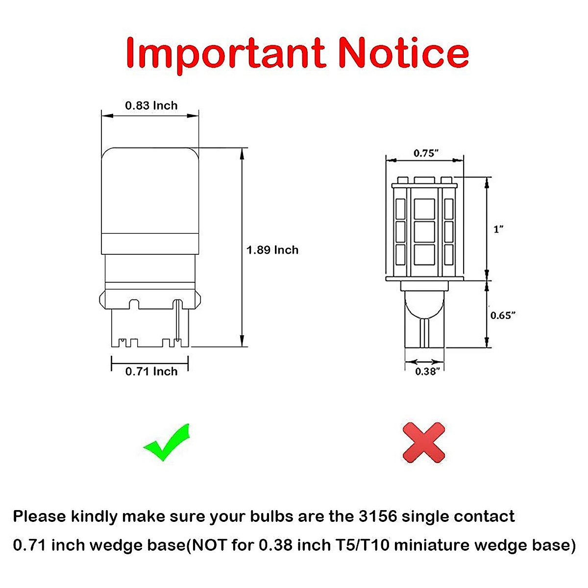 Makergroup S8 3156 Wedge Base LED Light Bulbs 12VAC/DC Low Voltage Water Resistant Design for Outdoor Landscape Lighting Pathway Driveway Lights 4W Warm White 2700K-3000K 6-Pack