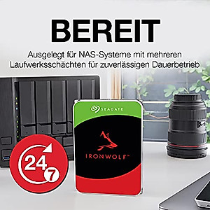 Seagate IronWolf 10TB NAS Internal Hard Drive HDD – CMR 3.5 Inch SATA 6Gb/s 7200 RPM 256MB Cache for RAID Network Attached Storage (ST10000VNZ004)