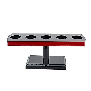 ASIAN HOME Japanese Style Temaki Sushi Roll Holder with Five Compartments Holes, Kitchen Dining Decor Display Stand, Restaurant Supply Serveware (9.4" x 3.25" x 3.6")