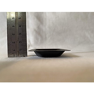 Standard Weighing Boats, W-S46-BK-100, 46mm, Small, Black, Pack of 100