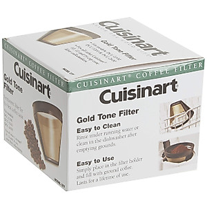 Cuisinart GTF Gold Tone Coffee Filter, 10-12 Cup Cone, Burr Mill
