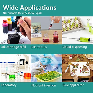 5ML/CC Premium Ink Syringe with Metal Distribution Tubes and Luer Lock Suitable for Fountain Pen Refill,Glue Application,Liquid Dispensing and Measuring, Pet Food Feeding,Refilling Ink Cartridges,CISS