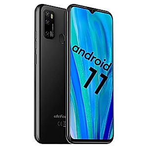 Ulefone Note 9P 4G Unlocked Cell Phones, 6.52" Screen,16MP Triple Rear Camera, Android 11 Octa-Core 4GB + 64GB,4500mAh Big Battery, Face Unlock Finger Reader Unlocked Smartphones - Black