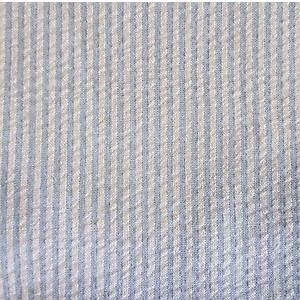 Richlin Fabrics 3 Yard Pack 58" Seersucker Stripe, 100% Cotton, Blue & White