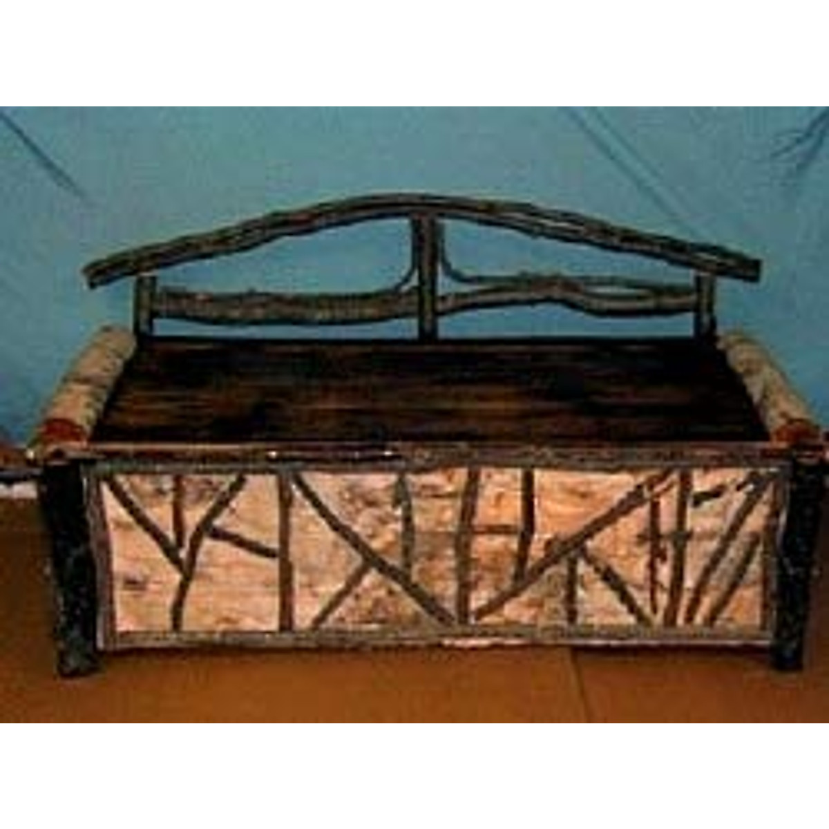 Birch Bark Deacons Bench