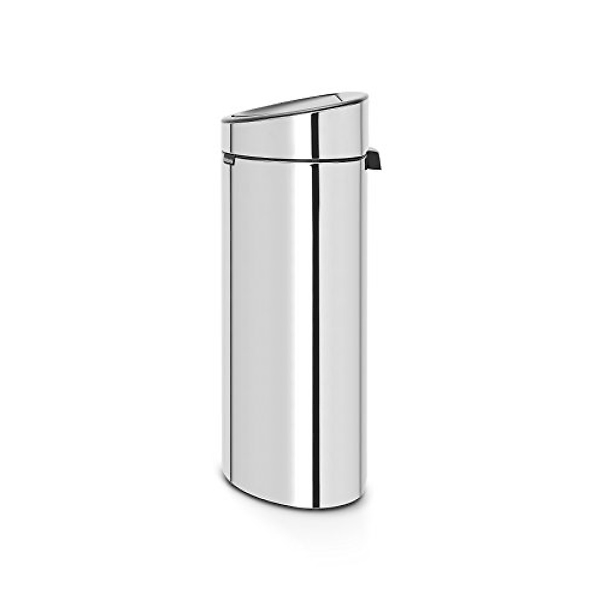 Brabantia 10.6 Gal Kitchen Touch Trash Can New (Brilliant Steel) Removable Lid, Soft-Touch Open, Garbage Can + Bags