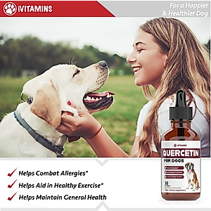 Quercetin for Dogs | Dog Allergy Relief | Quercetin for Dogs Allergies | Dog Allergy | Quercetin | Dog Allergy Support | Quercetin Dog | Dog Allergies | Quercetin Supplements | Bacon Flavor (2 Pack)
