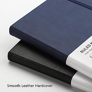 RETTACY Lined Journal Notebook Hardcover 2 Pack - A5 Business Journal with 376 Numbered Pages,100gsm Thick Paper 5.75'' × 8.38''