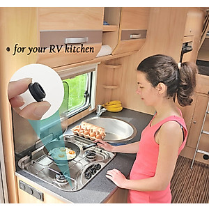 RV Stove Grommets Kit for Magic Chef Stove Grates, RV Stove Rubber Grommets Protect Your Suburban Stove Top From Scratches (8 Pack)