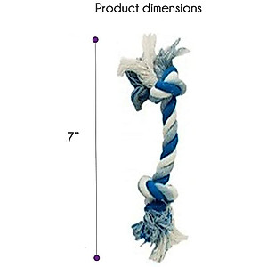 Puppy Rope Toys for Small Dogs - Puppy Teething Toys - Knots Dog Toy for Smart Newborn Pet and High Active Puppies - Doggy Mini Dental Pack of 4