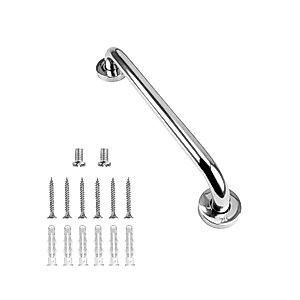supregear Bathroom Grab Bar Rail, 12 Inch 304 Stainless Steel Bathroom Handle, Safety Handle, Indoor/Outdoor Auxiliary Handle for Kitchen Bedroom Bathtub, Shower and Steps