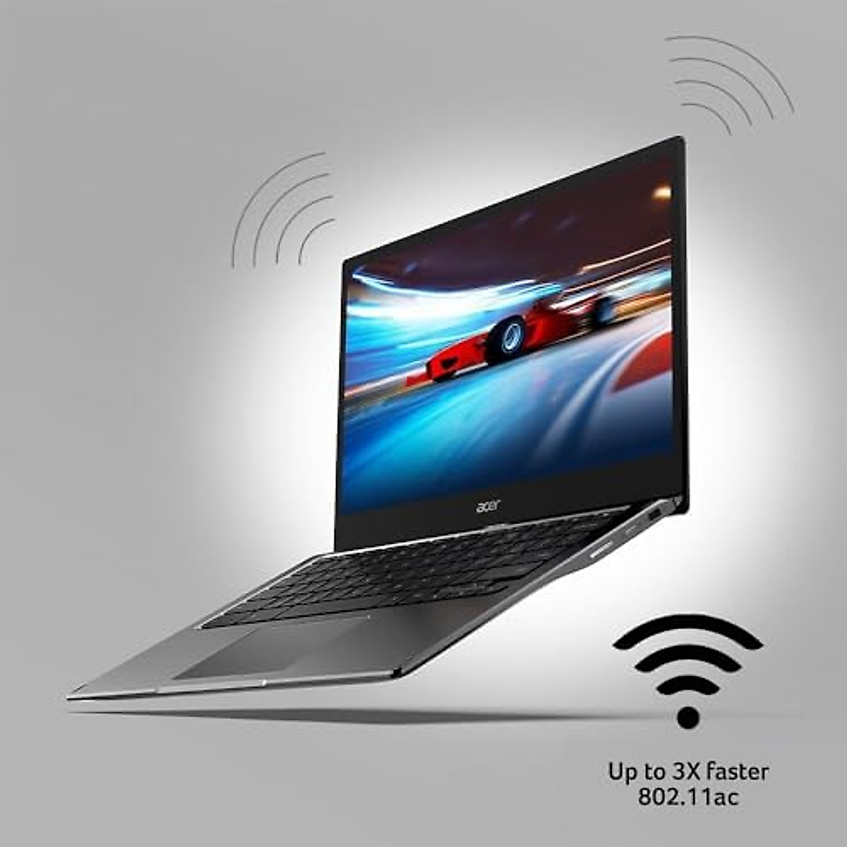 acer Chromebook Spin 513 2-in-1 Convertible Laptop, 8-Core Qualcomm Snapdragon 7c, 13.3" FHD IPS Touchscreen Display, 4GB RAM, 64GB eMMC, Student & Business, WiFi, Backlit KB, Chrome OS