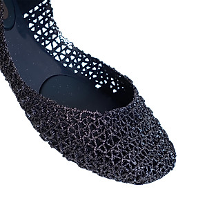 Melissa Women's Campana Papel Vii Ballet Flat, Beige Pink, 7 M US