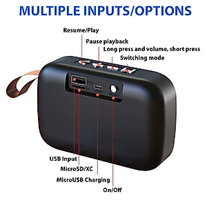 Tek Styz Speaker Compatible with Your Bose Earbuds 500 True Fabric Design 3W Playtime 6H Indoor, Outdoor Travel (Black)