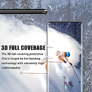 [2+2 Pack] Galaxy S20 Plus Screen Protector, Ultra HD Tempered Glass Film [Scratch Resistant] [3D Full Coverage ] [9H Hardness] [Fingerprint Unlock] For Samsung Galaxy S20 Plus